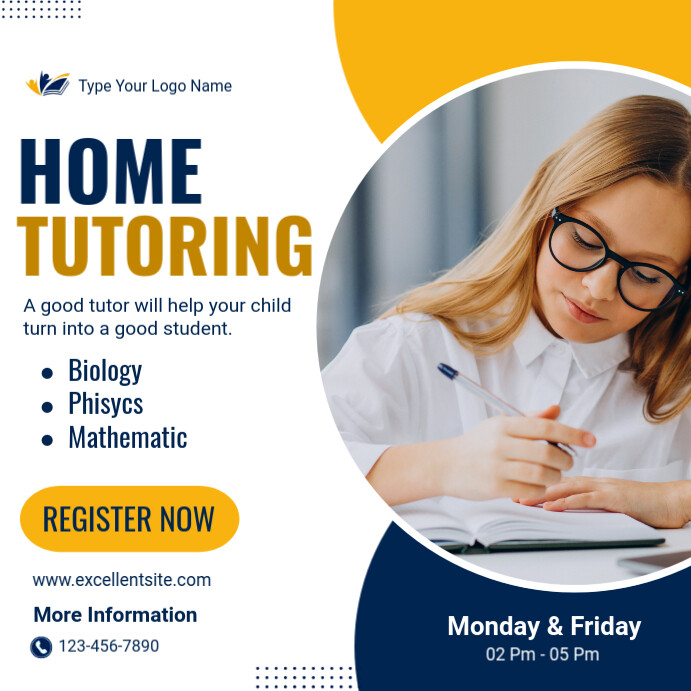 Home tutoring Template | PosterMyWall