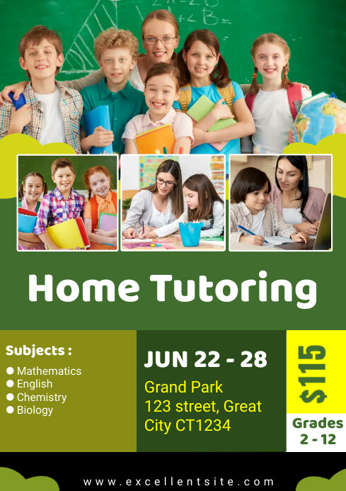 Home tutoring Template | PosterMyWall