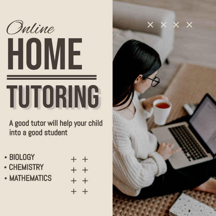 Home tutoring Instagram template | PosterMyWall
