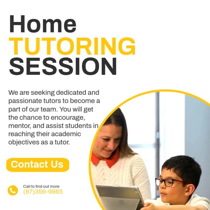 Home Tutoring Session Template | PosterMyWall