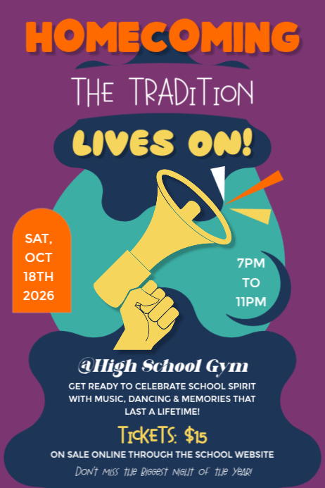 Homecoming Poster Template | PosterMyWall