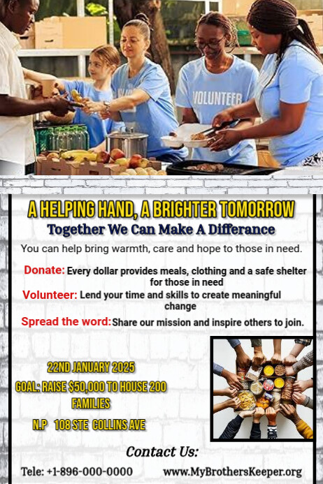 Homeless Shelter Poster Template | PosterMyWall