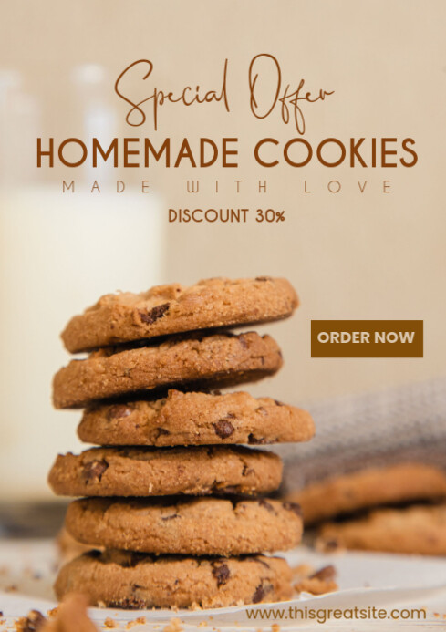 Plantilla de Homemade Cookies Flyer | PosterMyWall