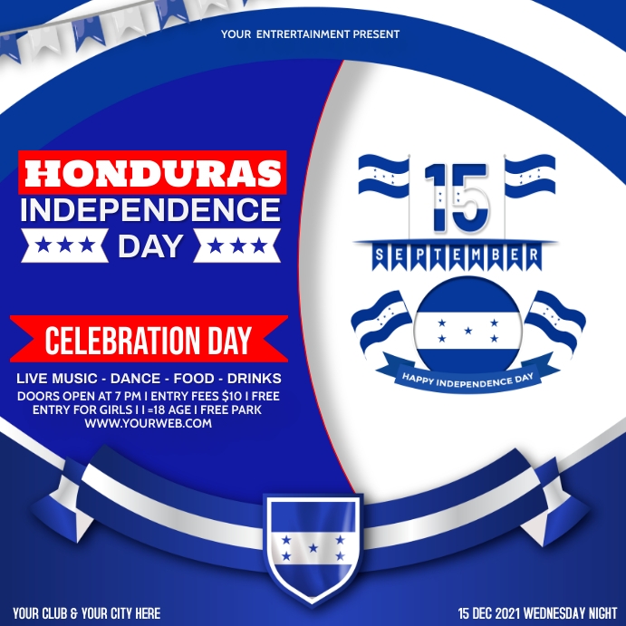 Honduras celebration Template | PosterMyWall