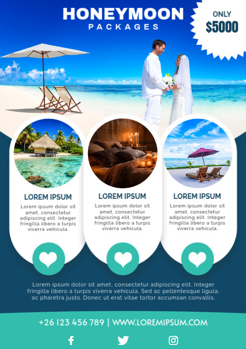 honeymoon Template | PosterMyWall