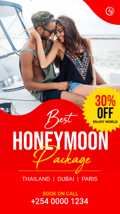 Copy of Honeymoon Package Banner ad | PosterMyWall
