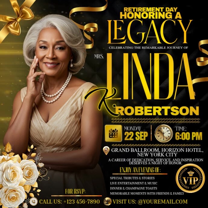Copy of Honoring A Lifetime Of Legacy | PosterMyWall