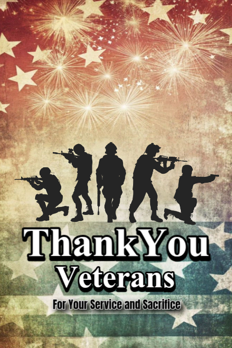 Honoring All Who Served Template | PosterMyWall