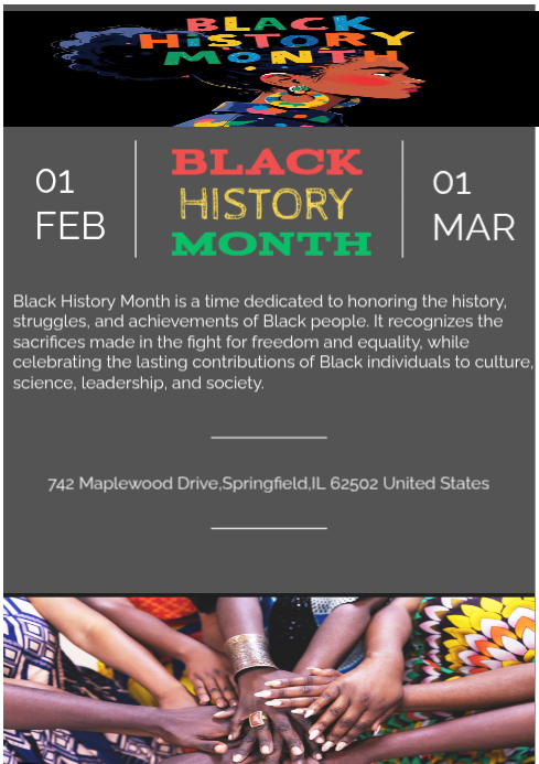 Honoring Black History Month Template | PosterMyWall