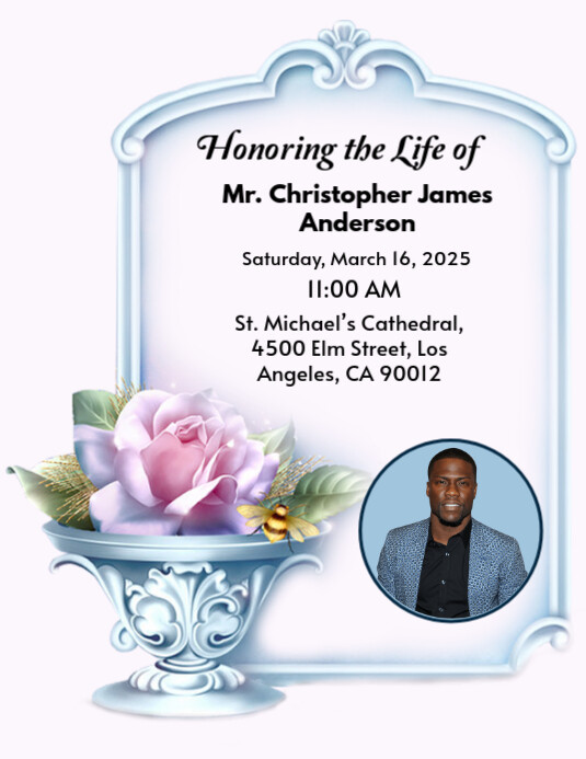 Honoring The Life Of Flyer Template | PosterMyWall