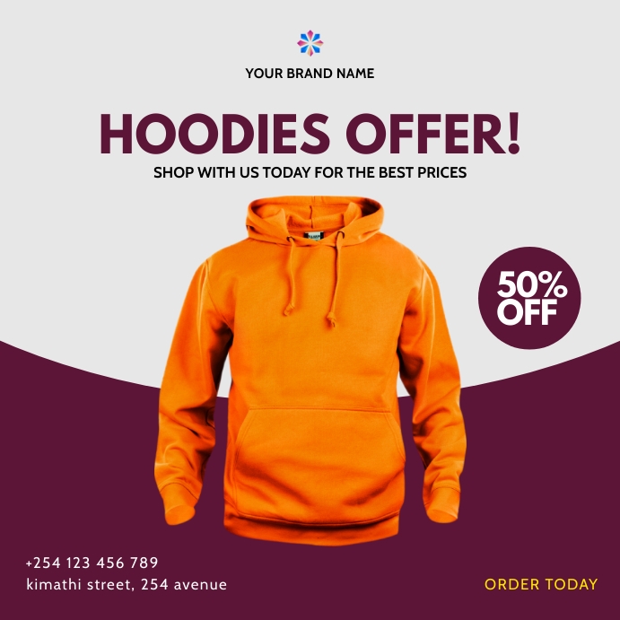 hoodies fashion sale templates | PosterMyWall