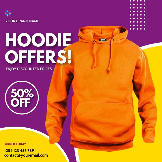 Copy of hoodies jacket fashion sale templates | PosterMyWall