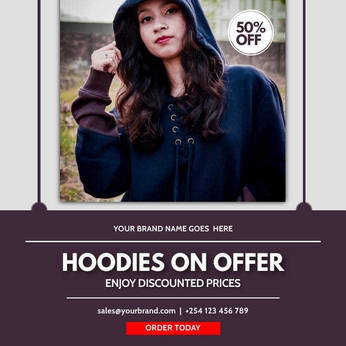 hoodies jacket fashion sale templates | PosterMyWall