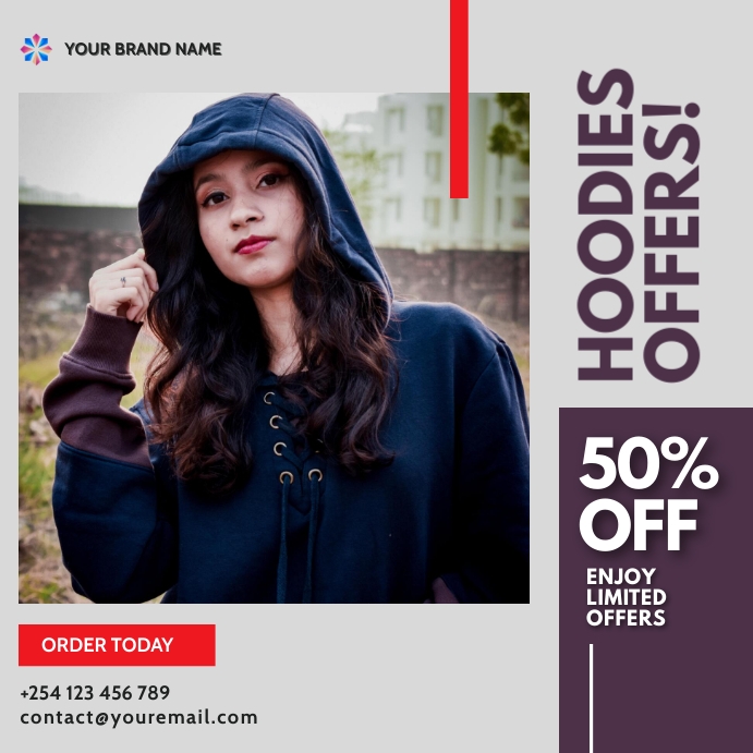 hoodies jacket fashion sale templates | PosterMyWall