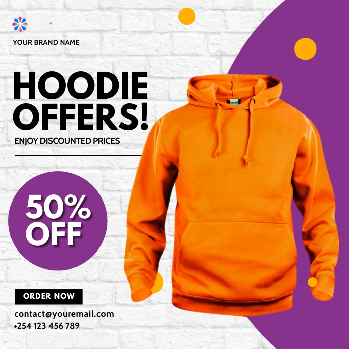 Copy of hoodies jacket fashion sale templates | PosterMyWall