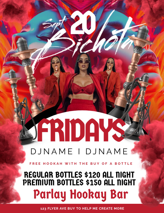 HOOKAH BAR FLYER Template | PosterMyWall