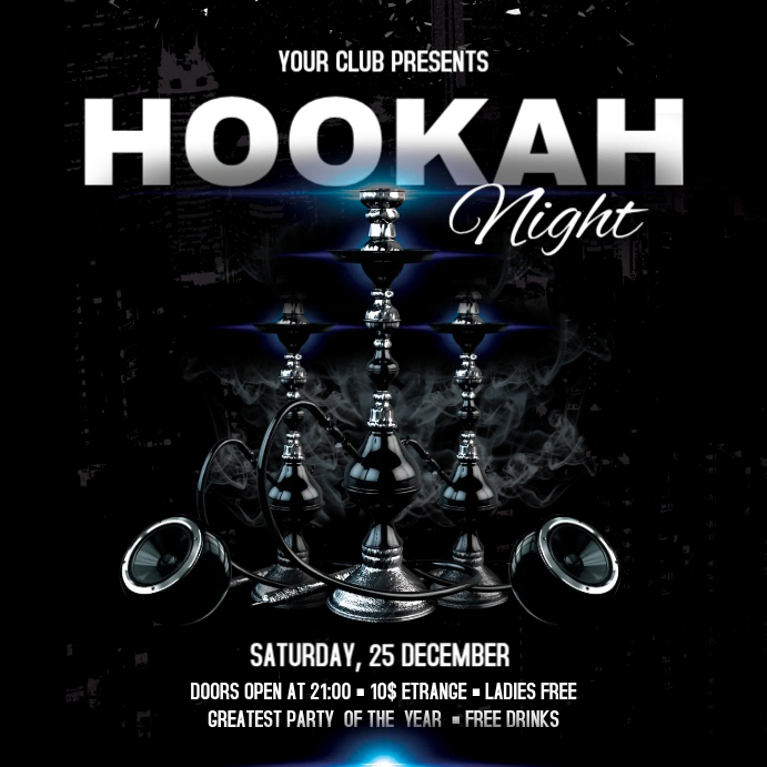 Hookah Template | PosterMyWall