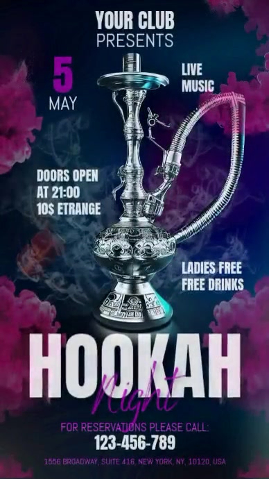 Hookah Template | PosterMyWall