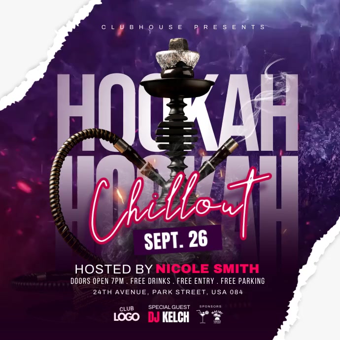 hookah lounge Template | PosterMyWall