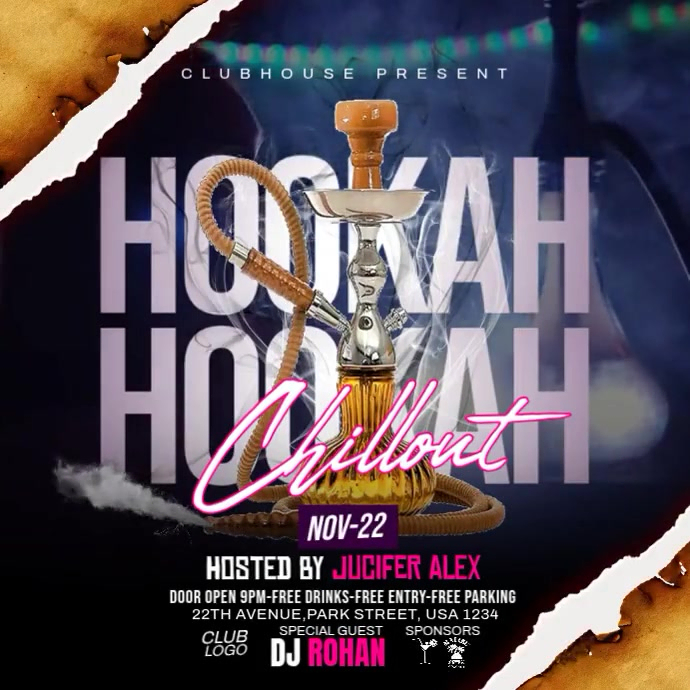 hookah lounge Template | PosterMyWall