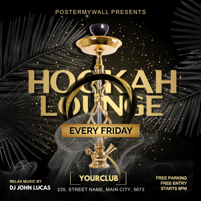 hookah lounge Template | PosterMyWall