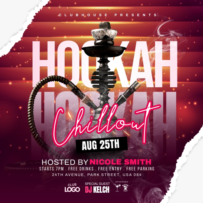 Hookah night Template | PosterMyWall