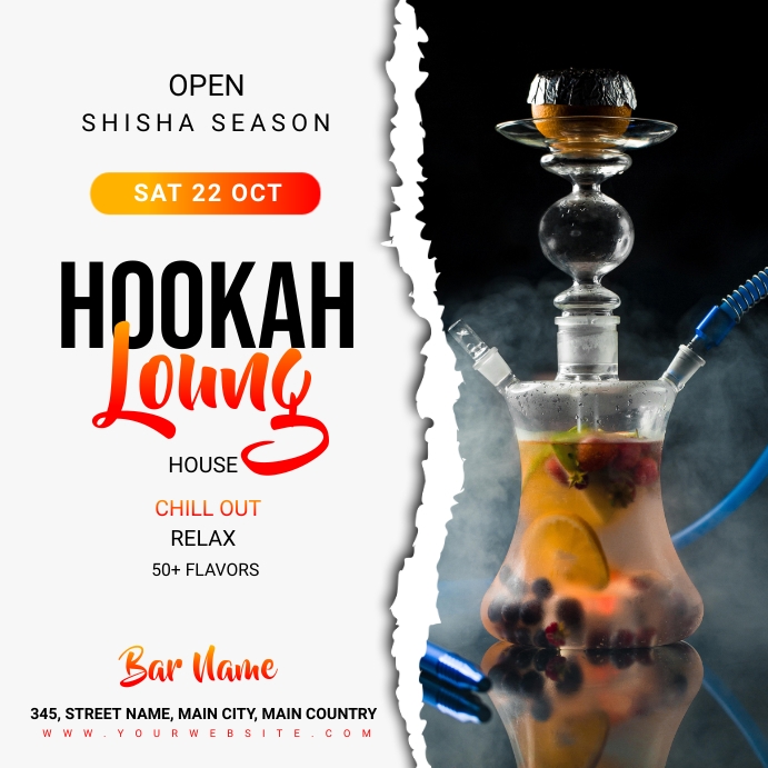 Hookah night Template | PosterMyWall