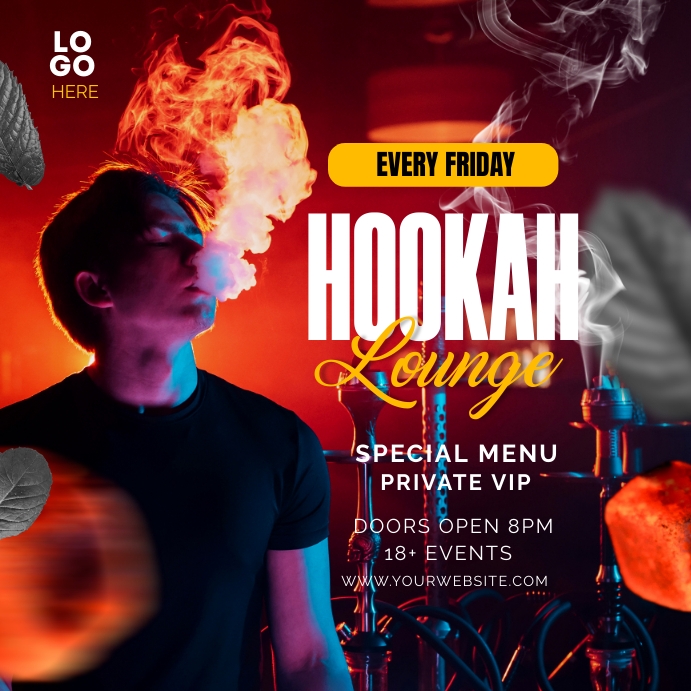 Hookah night Template | PosterMyWall