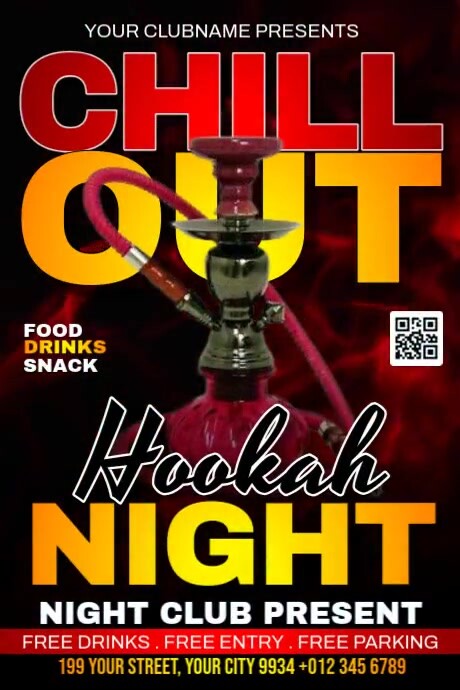Hookah Night Lounge Ads Template | PosterMyWall