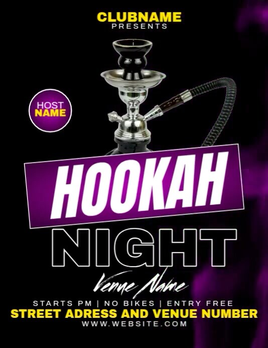 Hookah Night Video Template | PosterMyWall