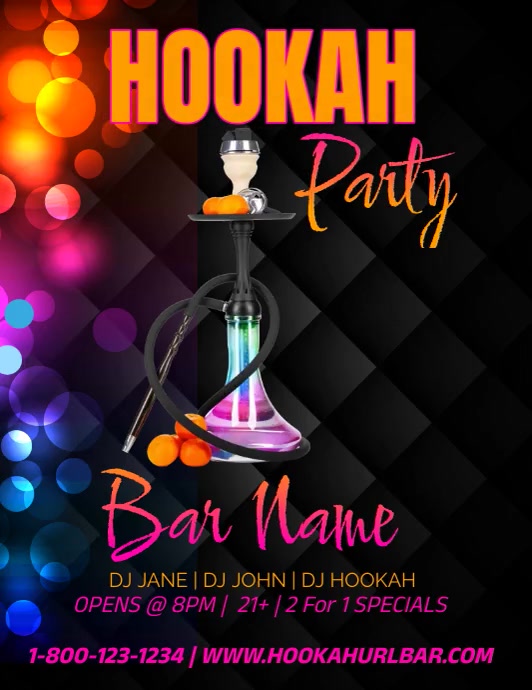Hookah Party Template | PosterMyWall