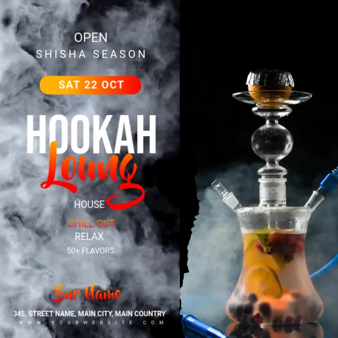 hookah party Template | PosterMyWall
