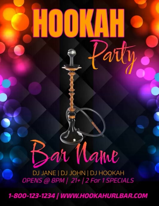 Hookah party Template | PosterMyWall