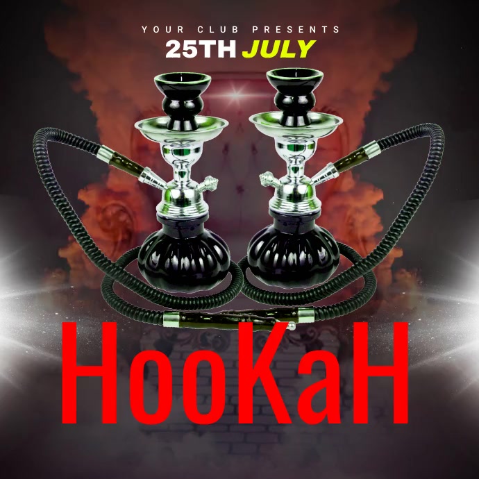 Plantilla de Hookah party flyer | PosterMyWall