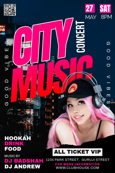 hookah party social media template | PosterMyWall