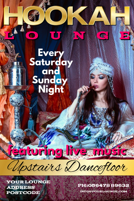 Hookah Poster Template | PosterMyWall