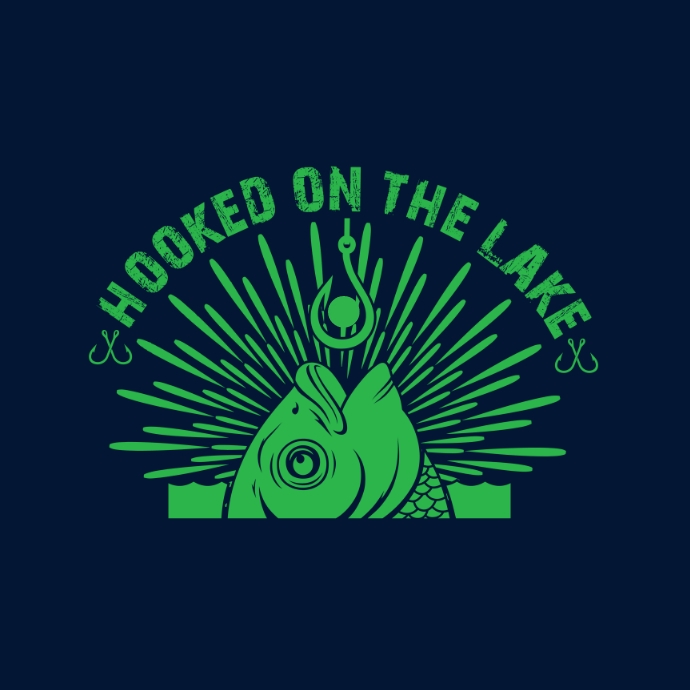 Hooked on the Lake | Catch the Beast | Art Template | PosterMyWall