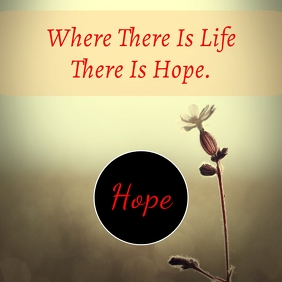 Hope Inspirational Instagram Template | PosterMyWall