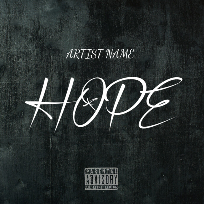 Hope song album cover Template | PosterMyWall