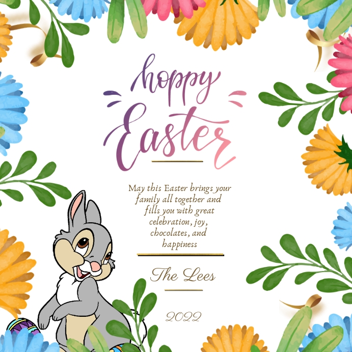 Hoppy Easter Template | PosterMyWall