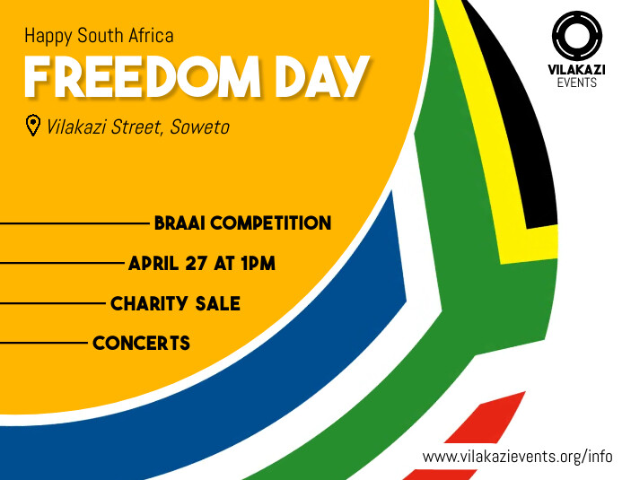 Horizontal freedom day template | PosterMyWall
