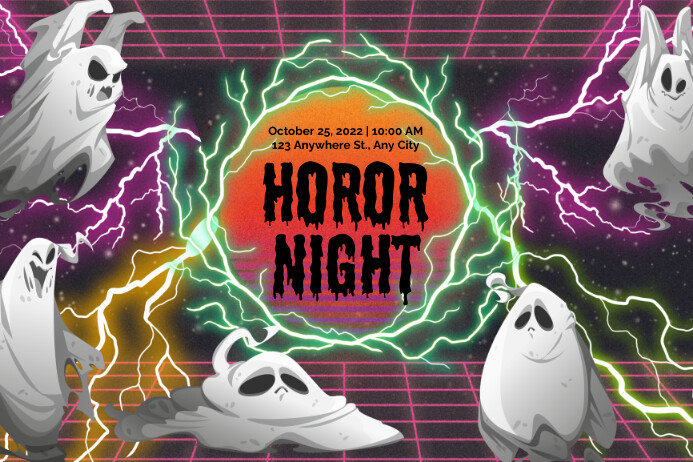 horor night - halloween Template | PosterMyWall