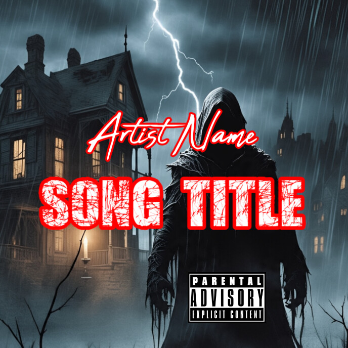 Copy of Horror Album Cover Album Cover | PosterMyWall