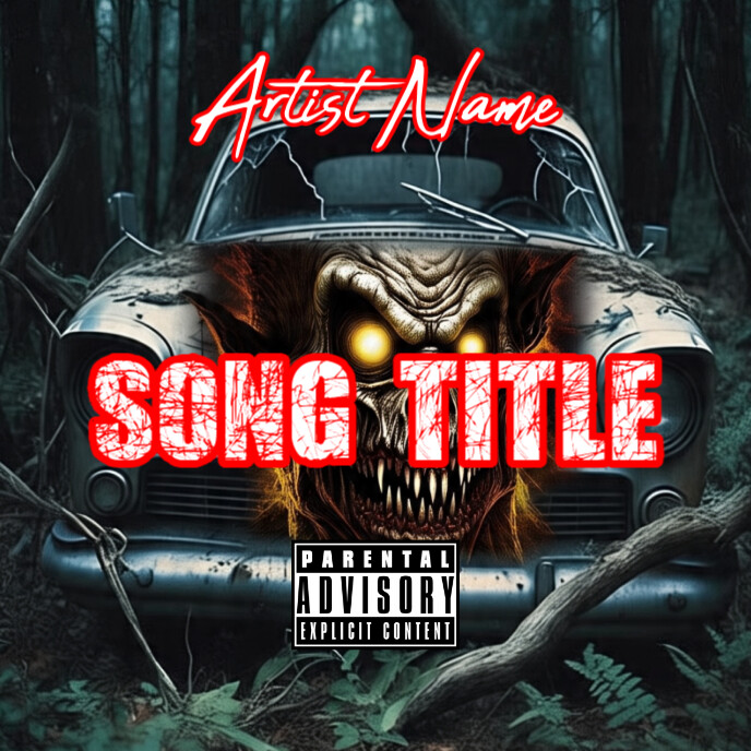 Horror Album Cover Album Cover Template | PosterMyWall