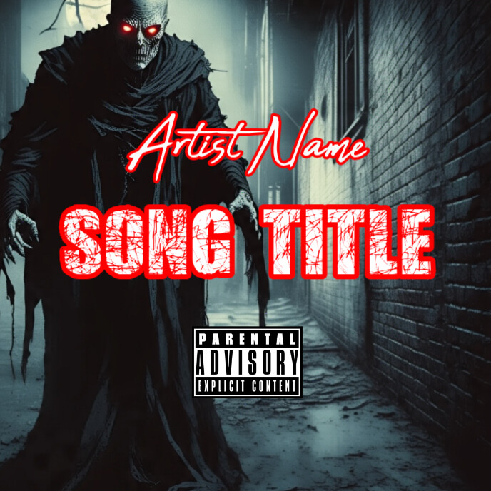Copy of Horror Album Cover Album Cover | PosterMyWall