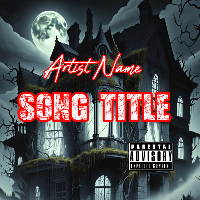 Copy of Horror Album Cover Album Cover | PosterMyWall
