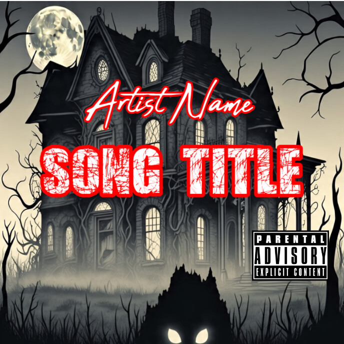 Copy of Horror Album Cover Album Cover | PosterMyWall