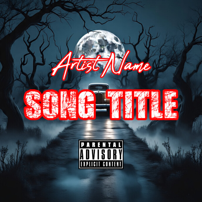 Copy of Horror Album Cover Album Cover | PosterMyWall