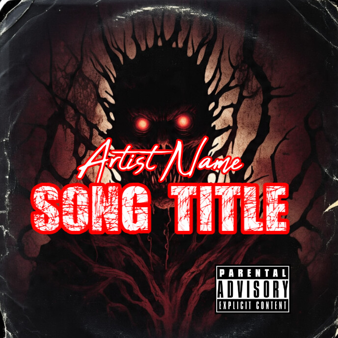 Copy of Horror Album Cover Album Cover | PosterMyWall