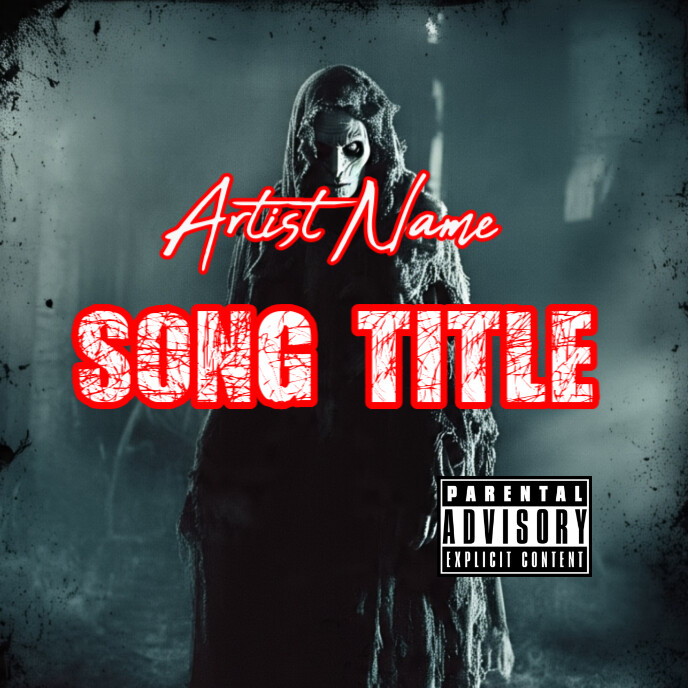 Copy of Horror Album Cover Album Cover | PosterMyWall